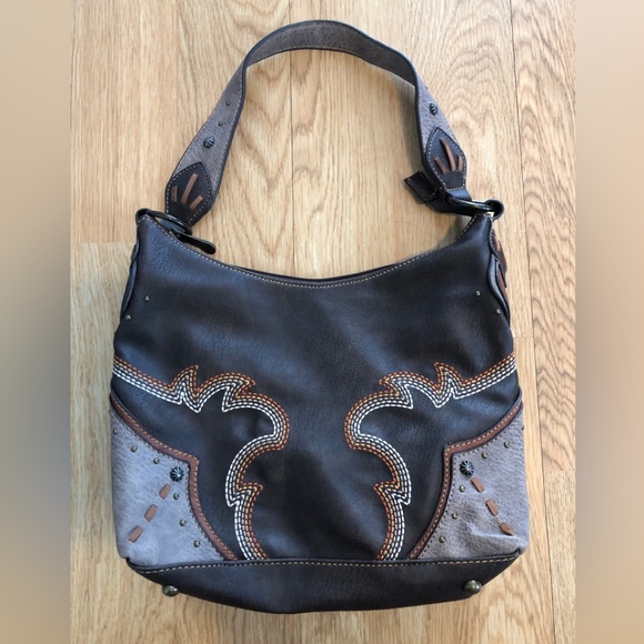 Justin Boots | Bags | Justin Concealed Carry Purse Dual Zip Western ...